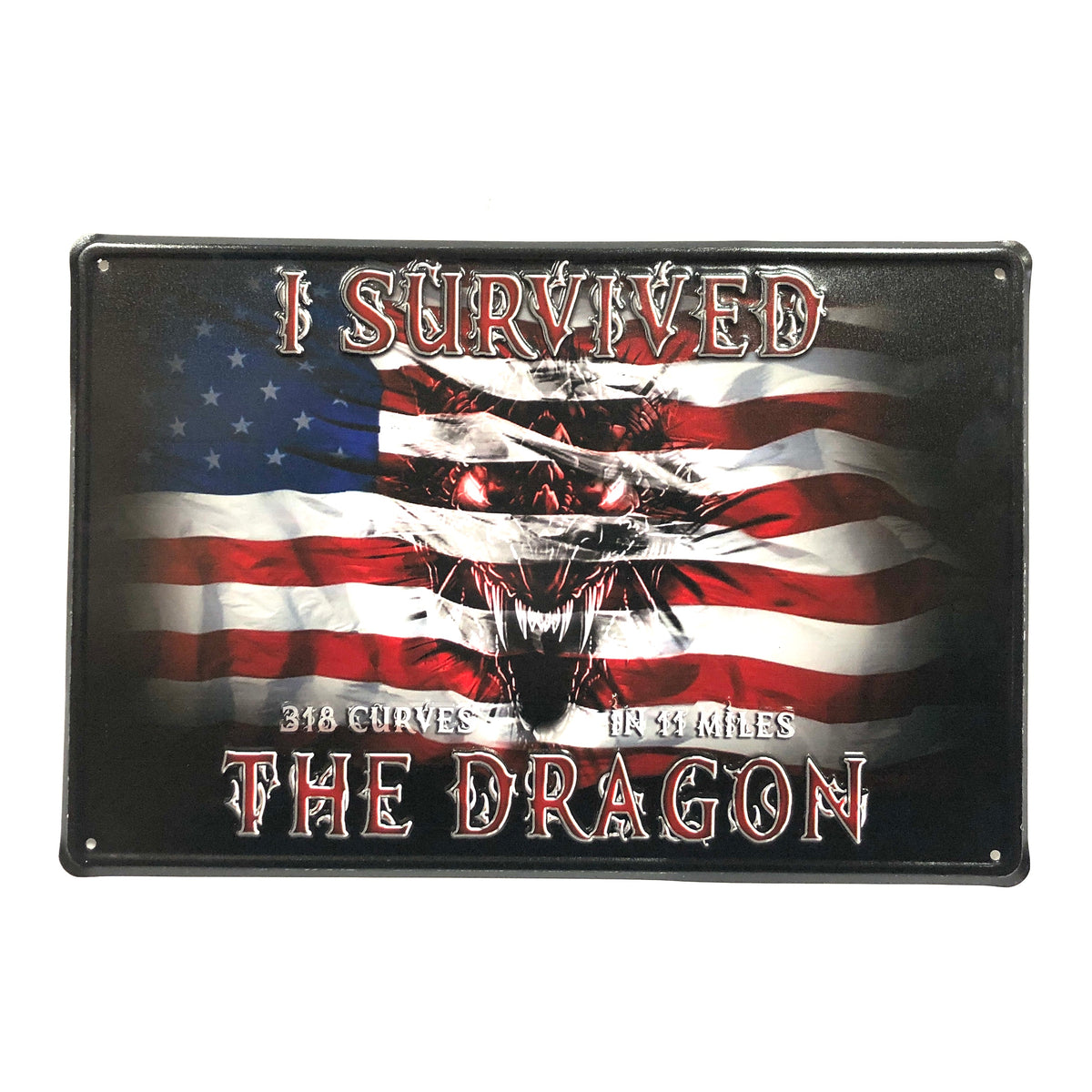 'I Survived' Flag Dragon Sign – Deals Gap